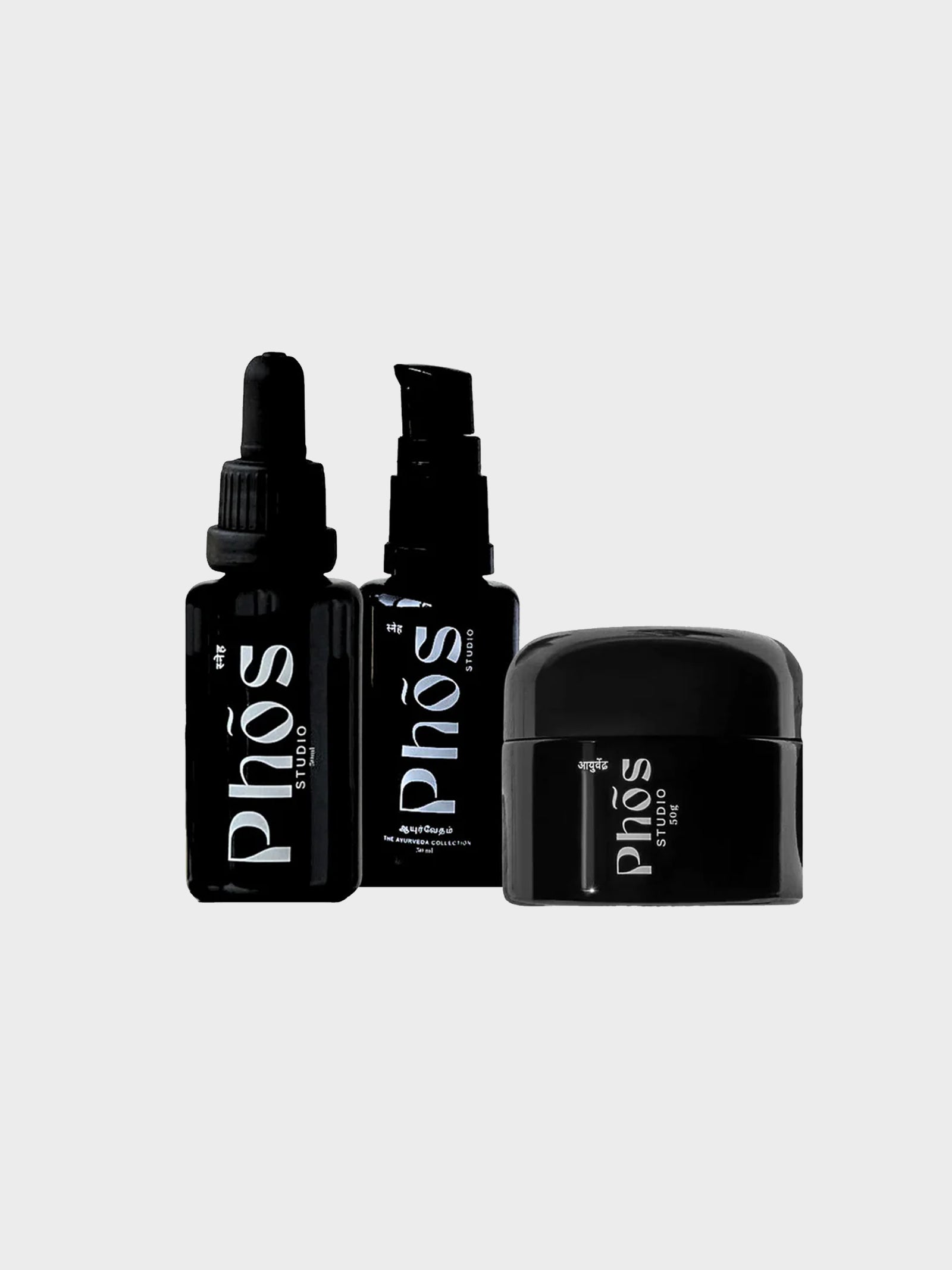 3 Step Vegan Morning Skincare Bundle - Phos Studio - ETHOS