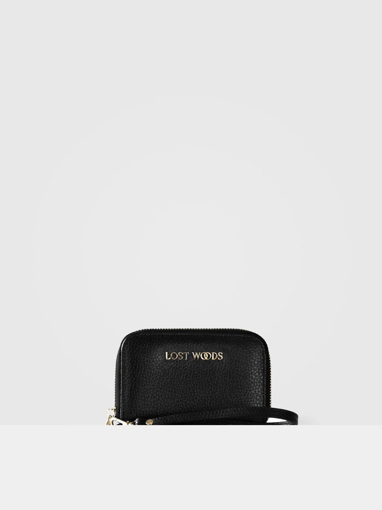 Iris Small Clutch Wallet in Black & Gold